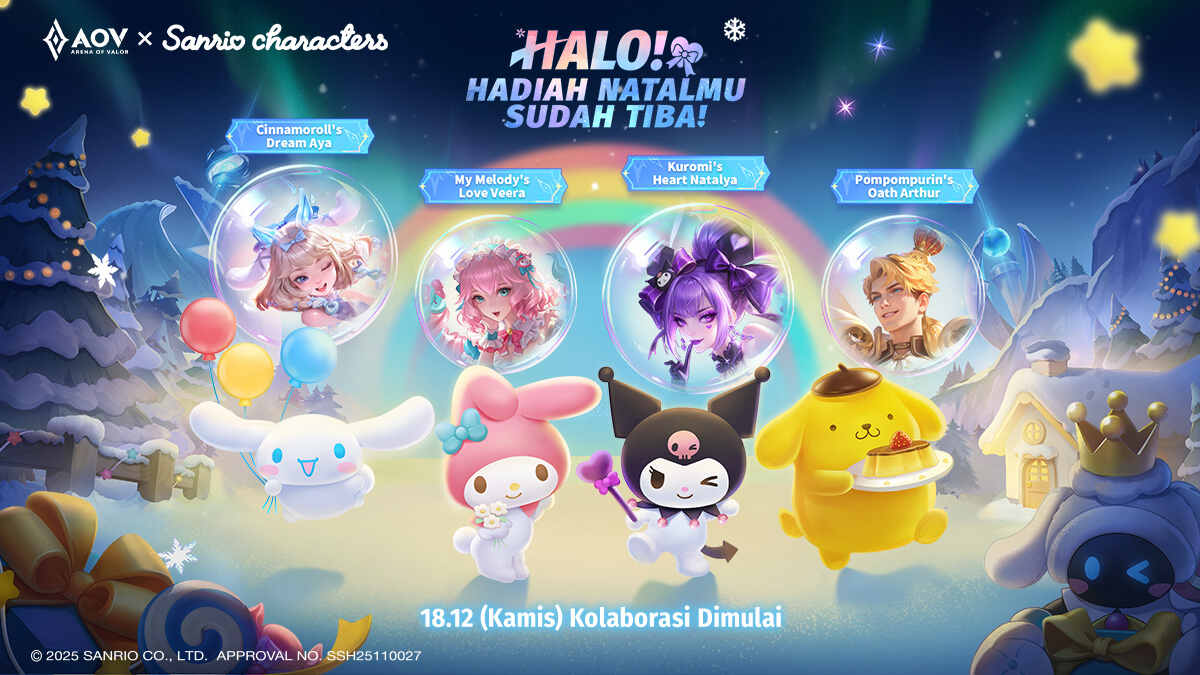 Skin Sanrio Meriahkan Arena of Valor