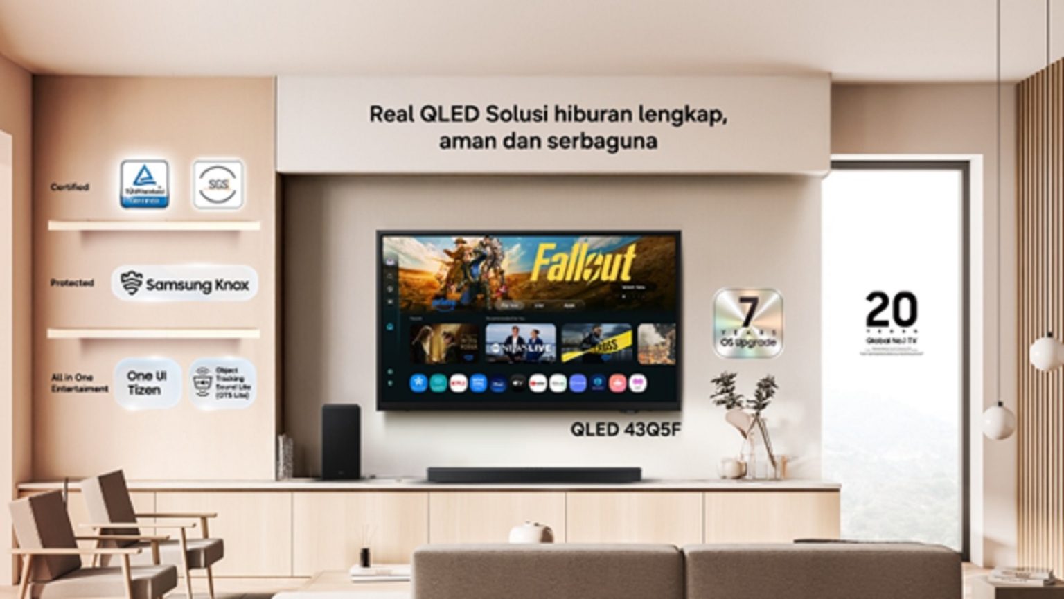 Samsung Hadirkan TV Real QLED Cuma Rp4 Jutaan
